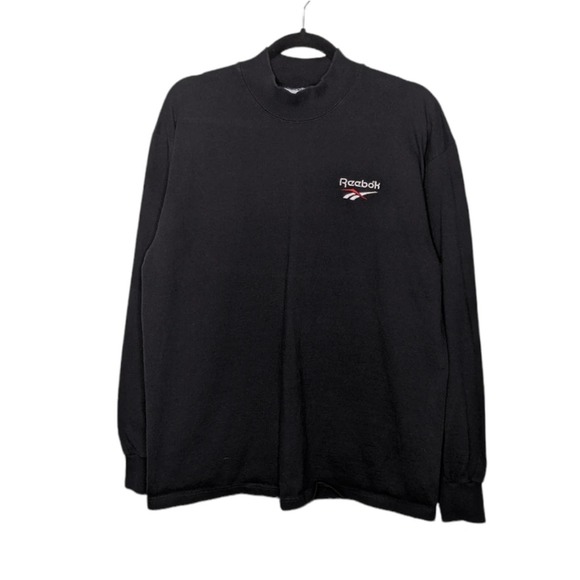 Reebok | Shirts | Vintage Reebok Embroidered Mock Neck Style Long ...
